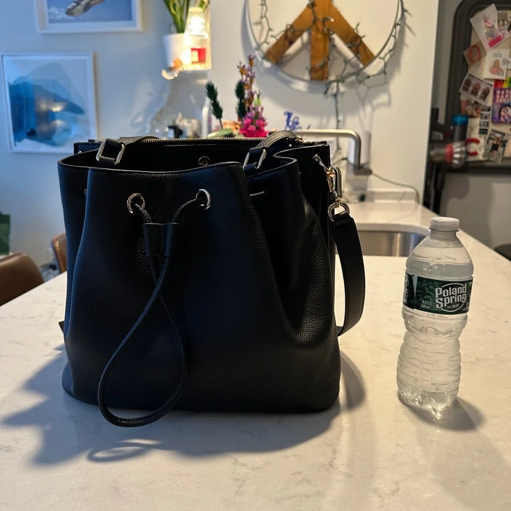 Quince | Bags | Italian Leather Triple Compartment Bucket Bag | Poshmark